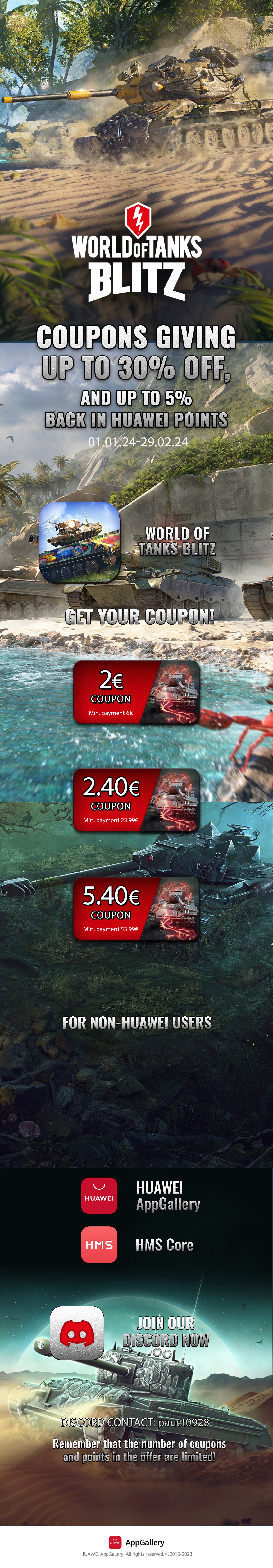 WORLD OF TANKS BLITZ COUPON CAMPAIGN